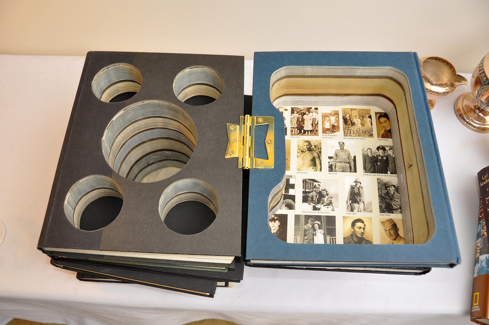 Secret Hidden Book Stack for Wine/liquor Decanter and Glasses - Etsy