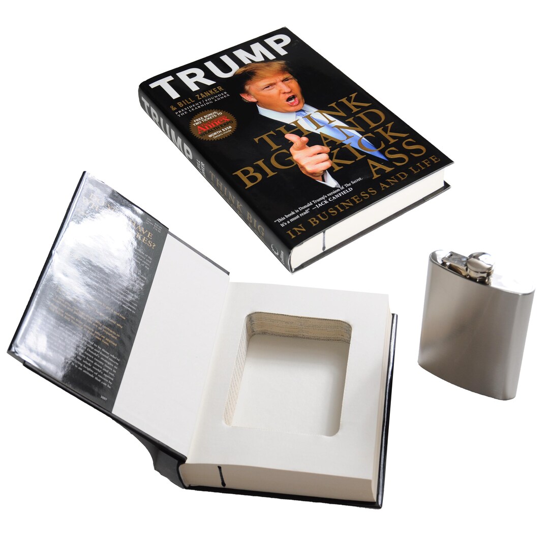 Trump Book Safe With Flask - Etsy