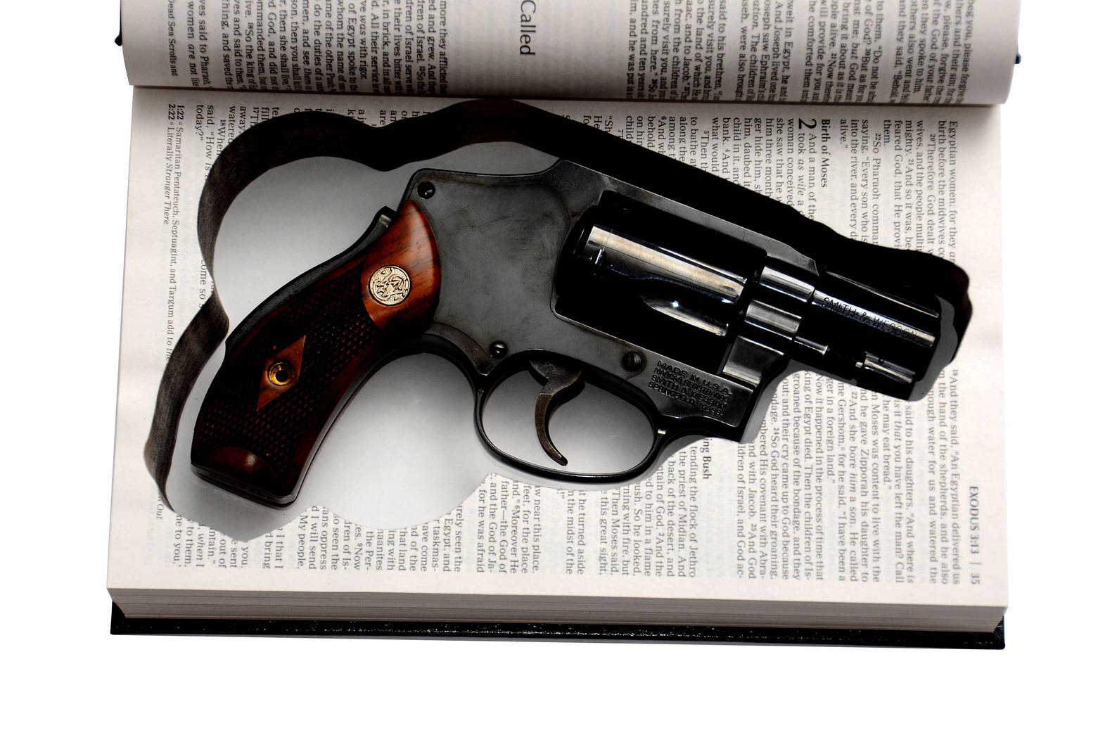 Custom Bible Book Safe for Compact Guns - S&W, Taurus, Ruger, Glock ...