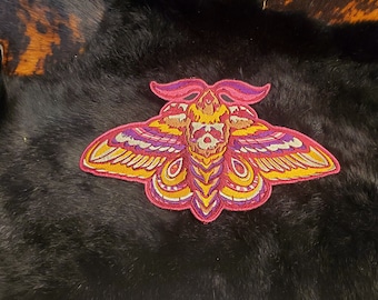 Huge Death's Head Hawk Moth Jacket Back Iron on Patch - Etsy