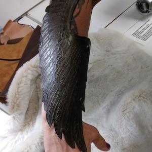 Eagle Cosplay Leather Gauntlet Bracelet - Etsy