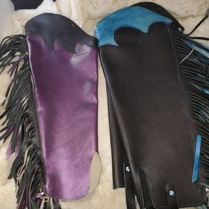Western Style Leather Chinks Half Chaps, Brush Wood Hunting, Leg ...