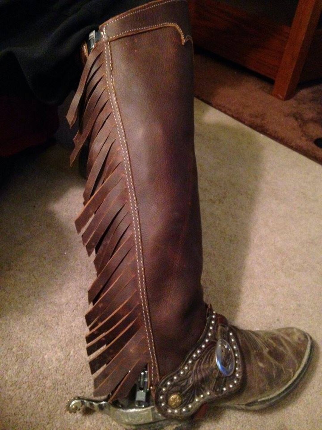 Half Chaps, Western Half Chaps, Rancher Chaps, Chaps for Hunters, Half ...