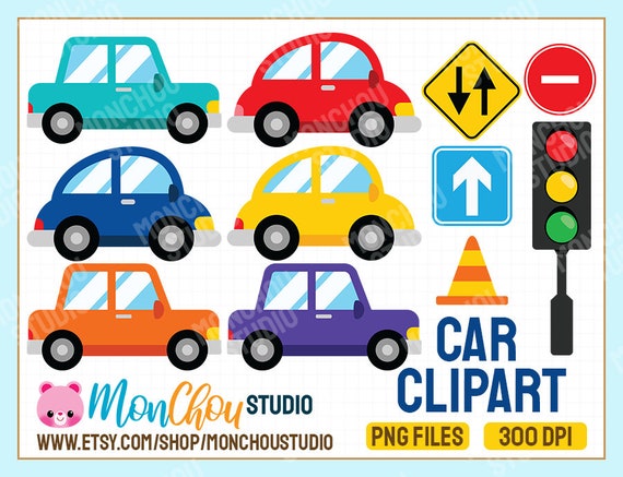 Car Clipart Set Commercial and Personal Use Cliparts | Etsy