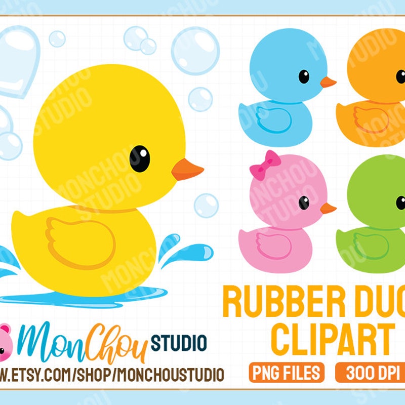 Rubber Duck Clipart - Etsy