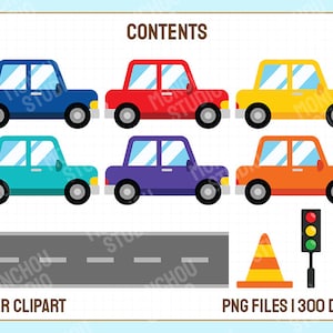 Car Clipart Set - Commercial and Personal Use Cliparts - Etsy