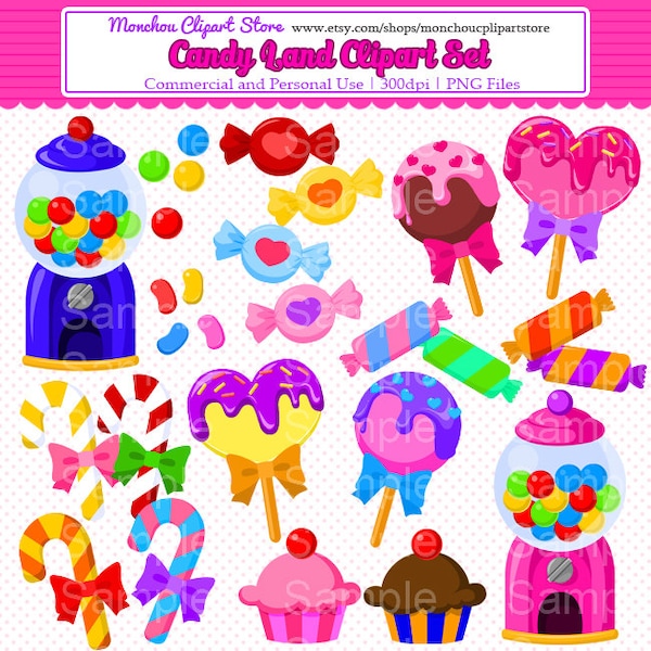 Candy Clipart - Etsy
