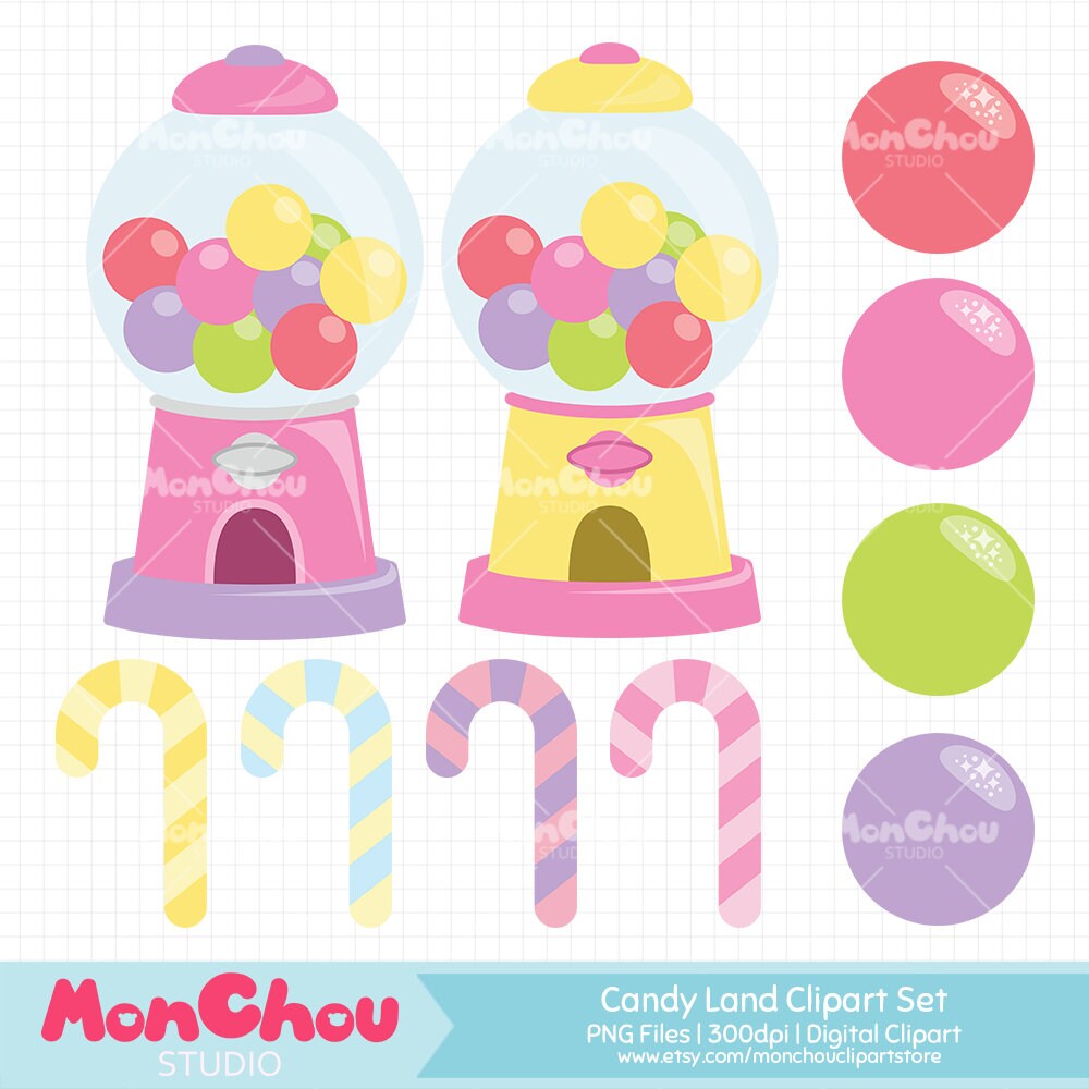 Candy Land Clipart Set Candy Clip Art Set Instant Download - Etsy