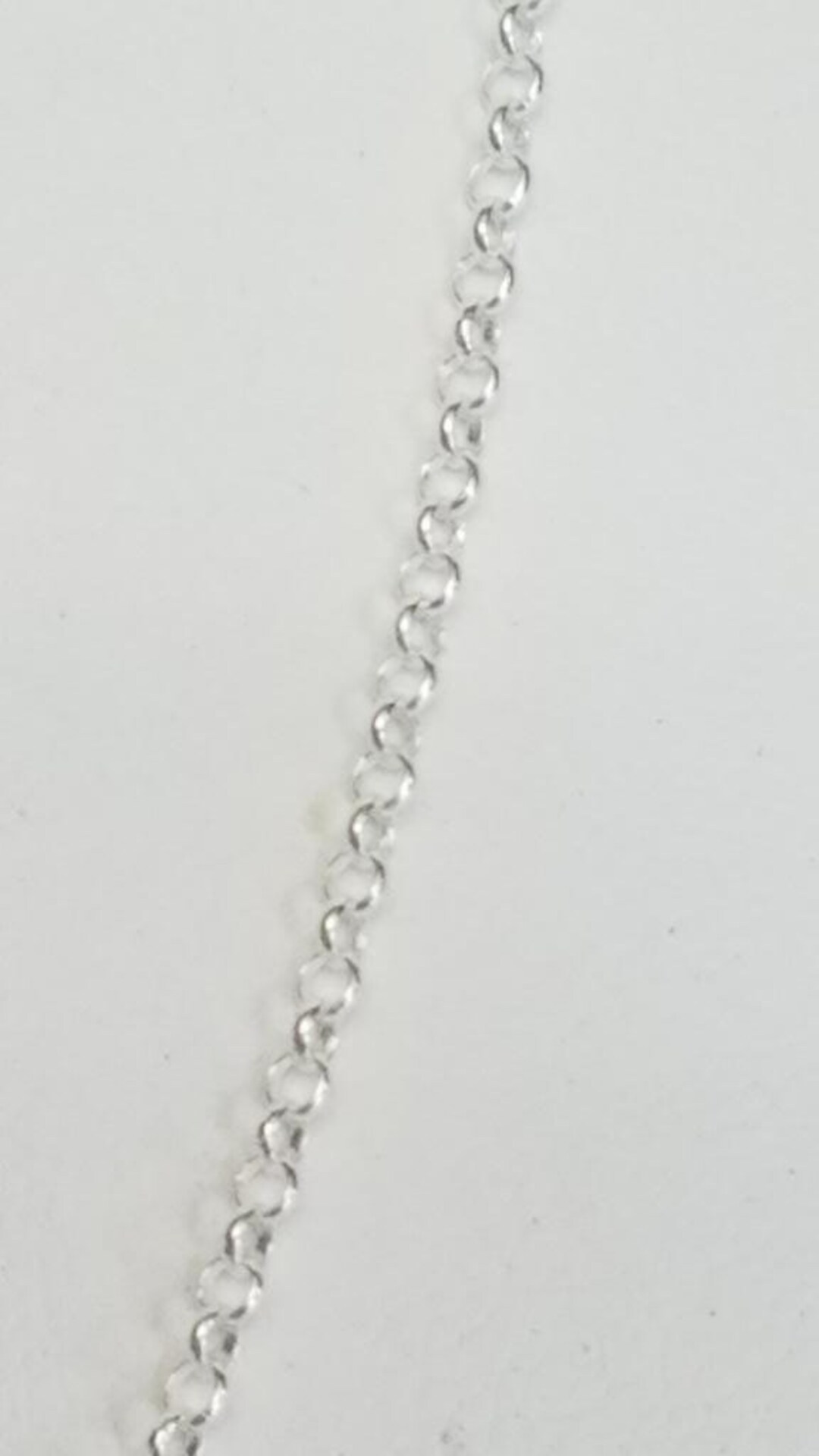 22 Solid Sterling Silver 2mm Rolo Chain With Spring Ring - Etsy
