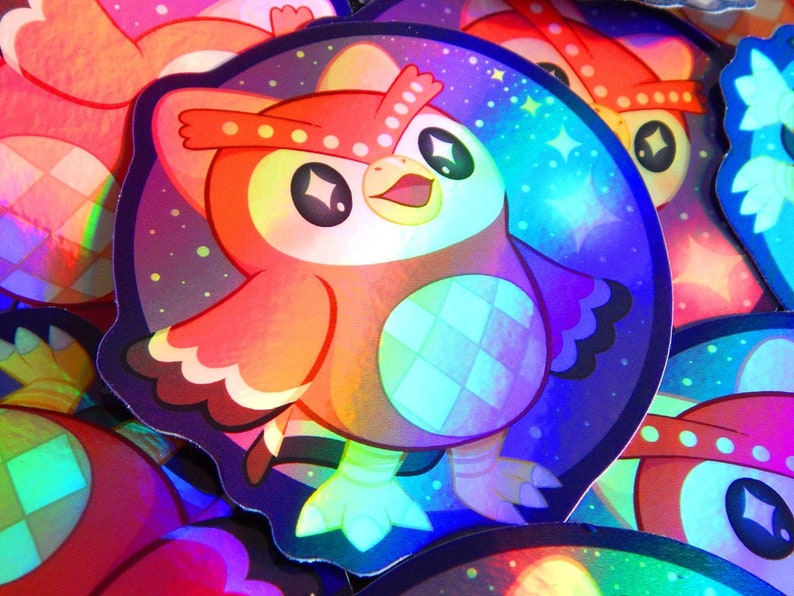 Celeste Animal Crossing Holographic Vinyl Waterproof Sticker - Etsy UK