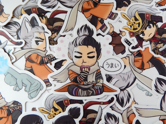 Sekiro Vinyl Waterproof Stickers - Etsy
