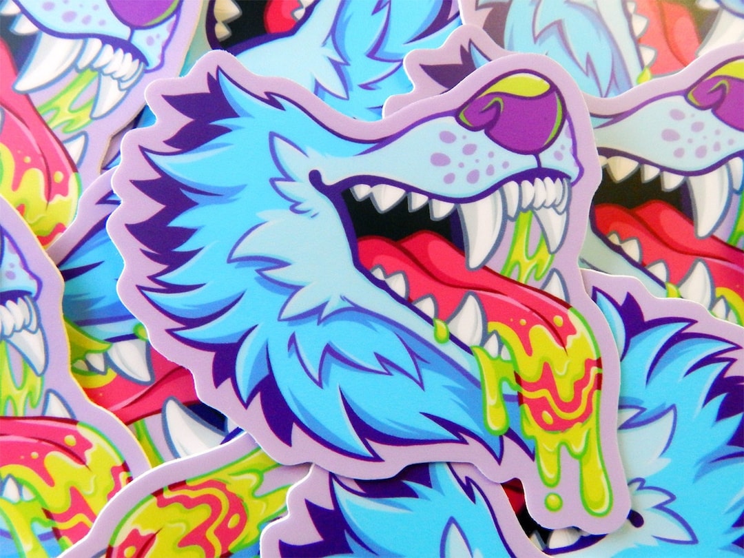 Furry Maw Matte Vinyl Waterproof Sticker - Etsy