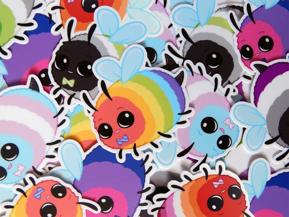 Pride Bees LGBT Vinyl Waterproof Sticker - Etsy Canada