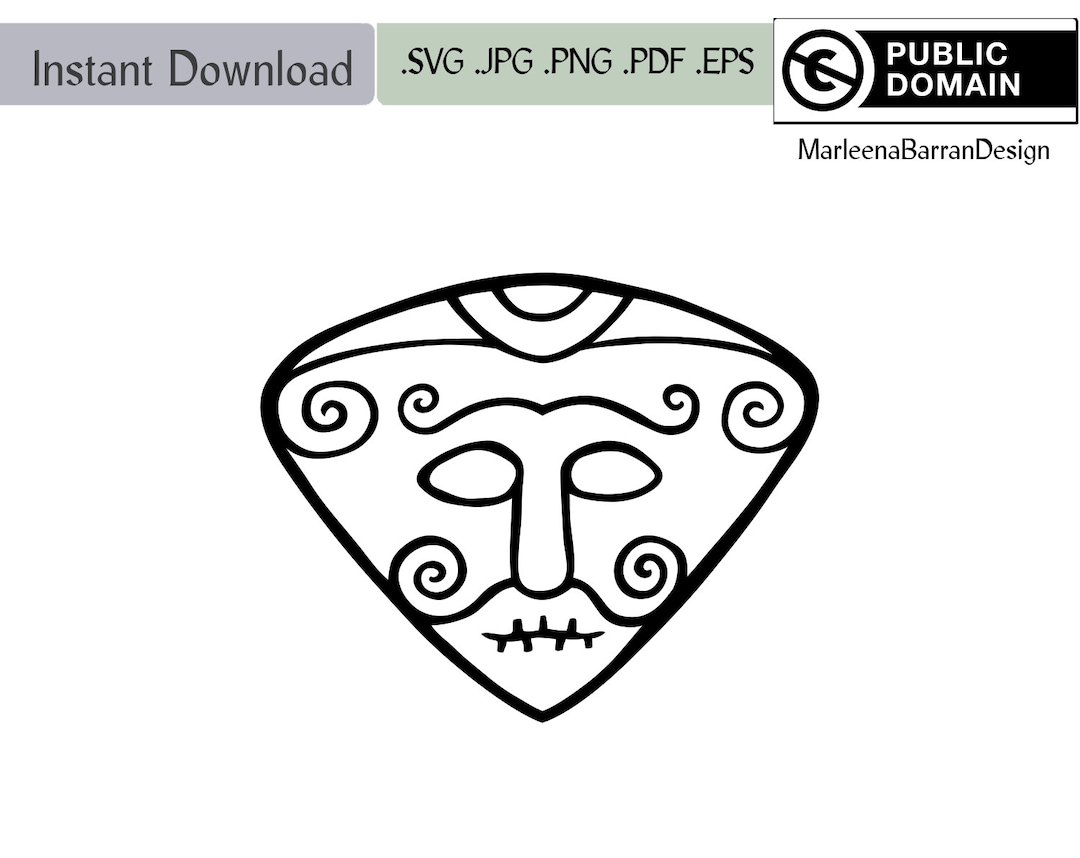 Loki Mask a Vector Line Art Image of the Viking Trickster God - Etsy