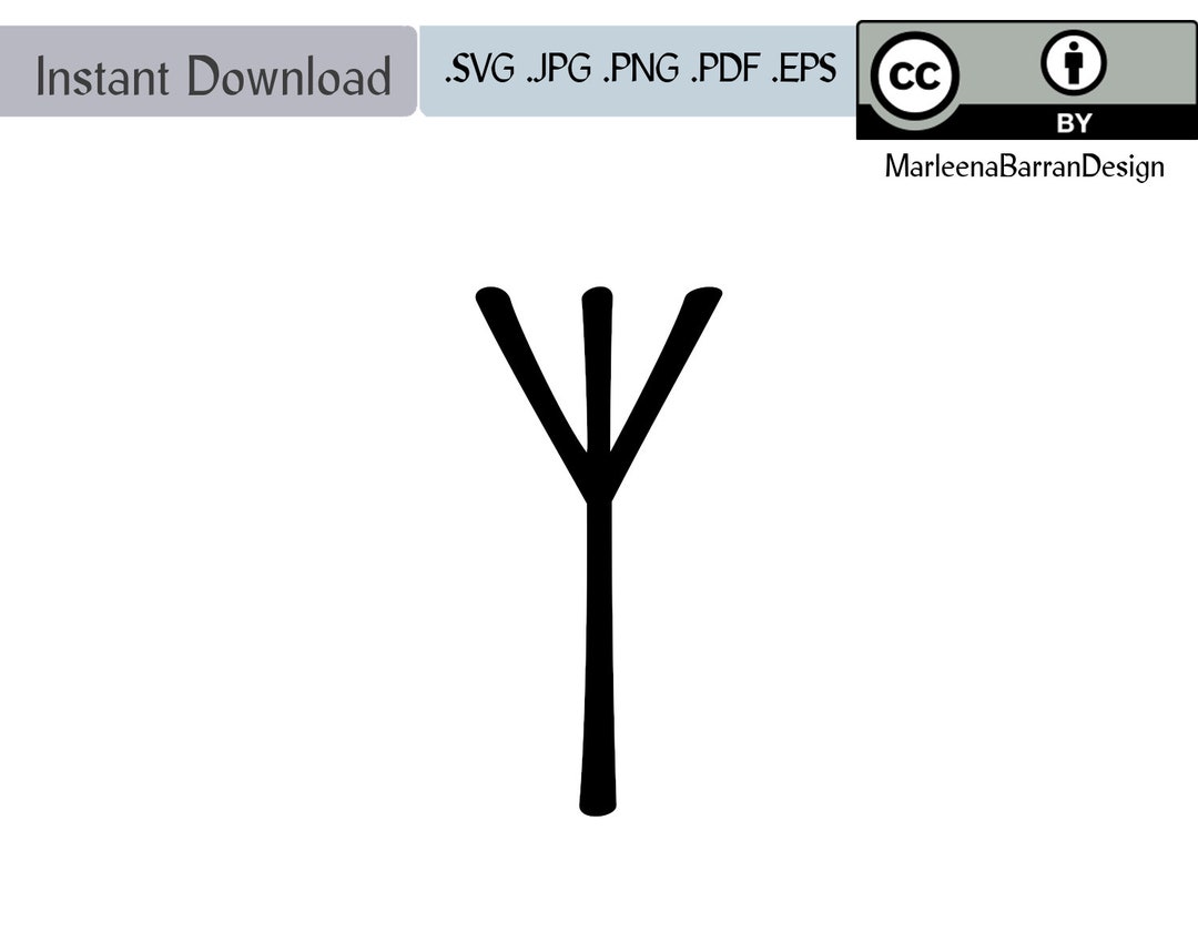 Algiz Rune, Elhaz Rune, Proto Norse, Pre Viking Era Alphabet Elder ...