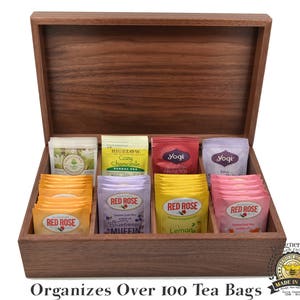 Wood Tea Box - Our Classic Vintage Design-heirloom Quality-store and ...
