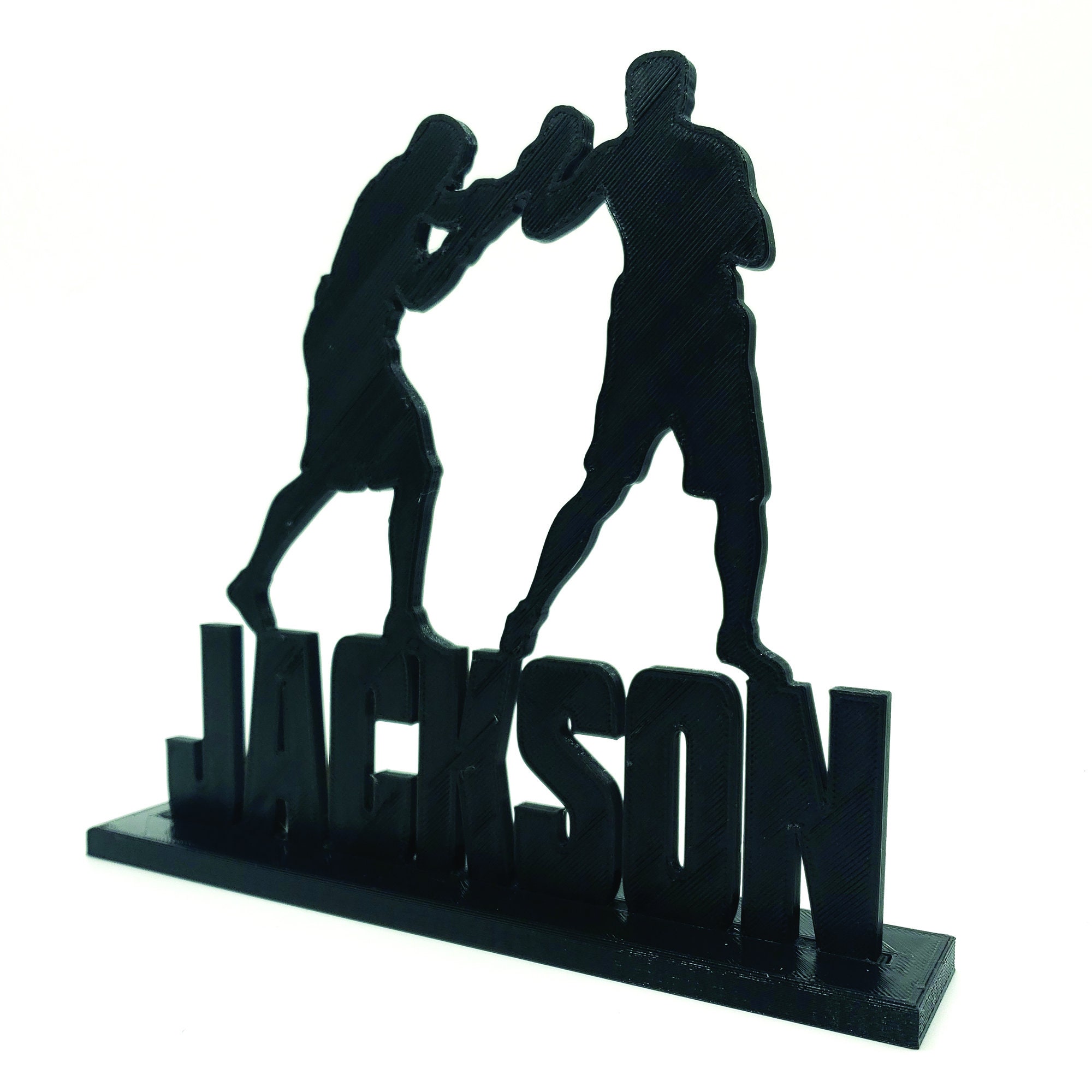Personalized BOXING Cake Topper on Base With Name Solid 3D - Etsy