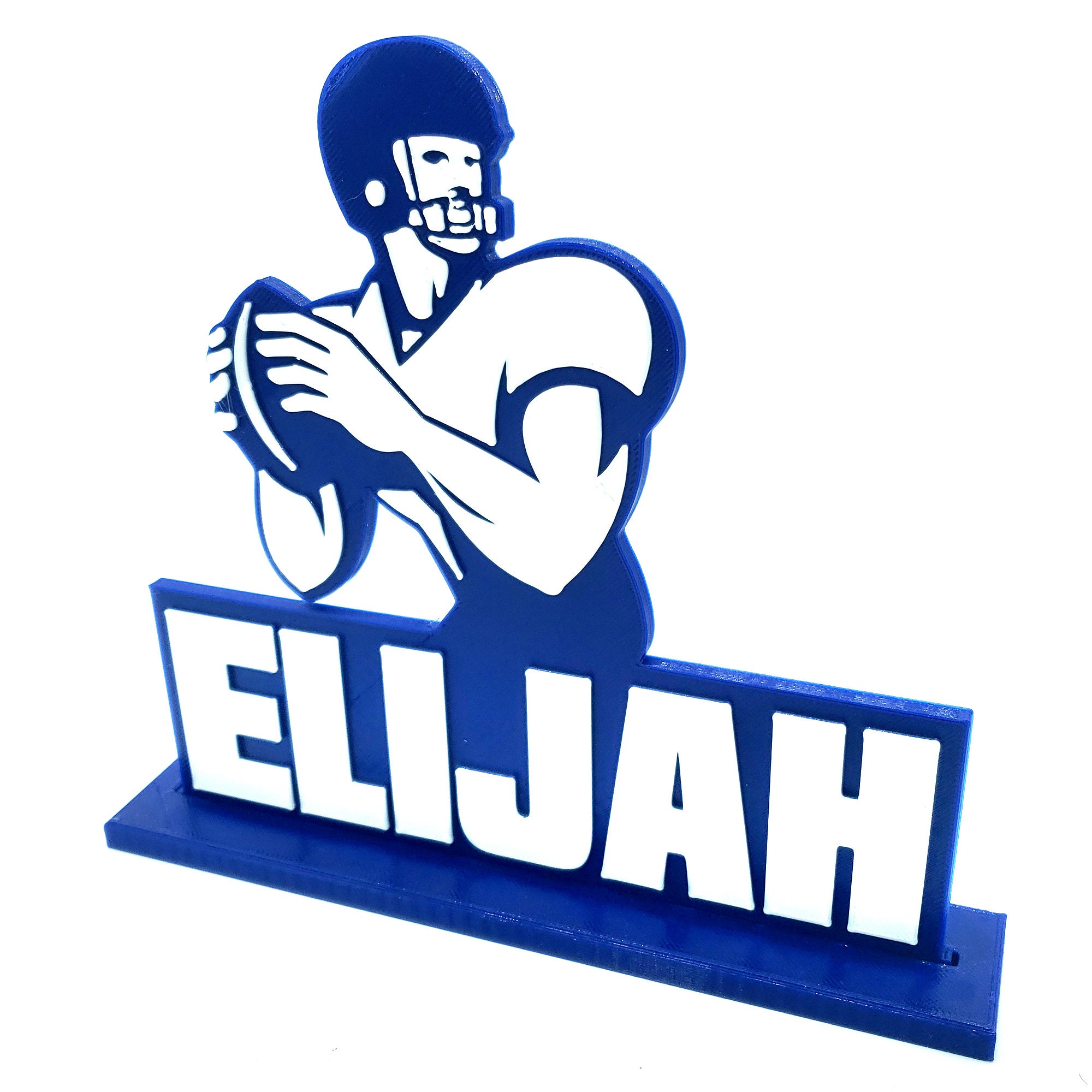 Custom Football Player Cake Topper Keepsake on Base for Sports | Etsy