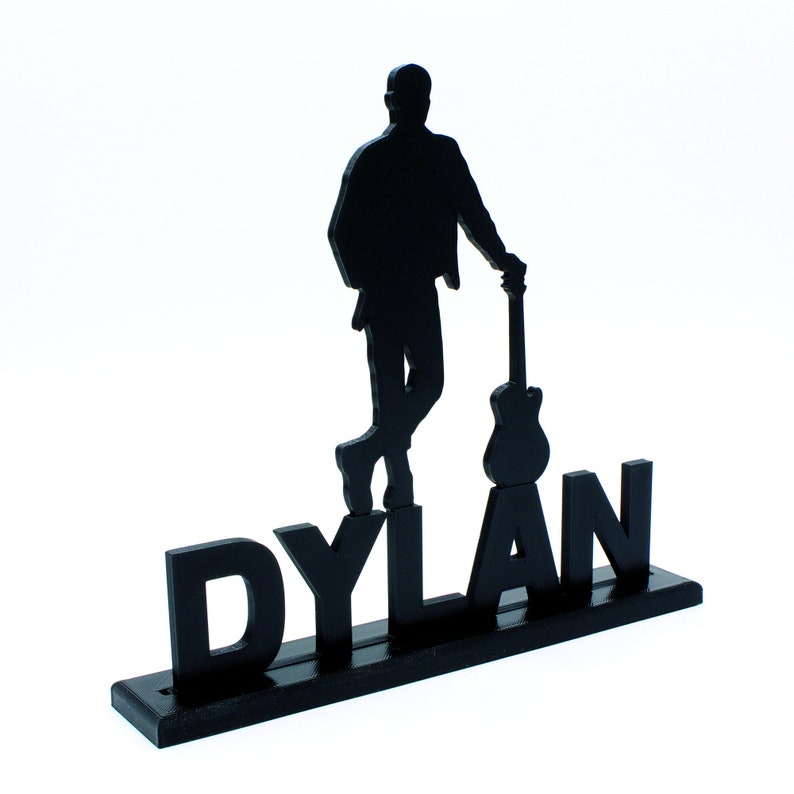 Guitarist Cake Topper With Name on Base Solid 3D Printed - Etsy