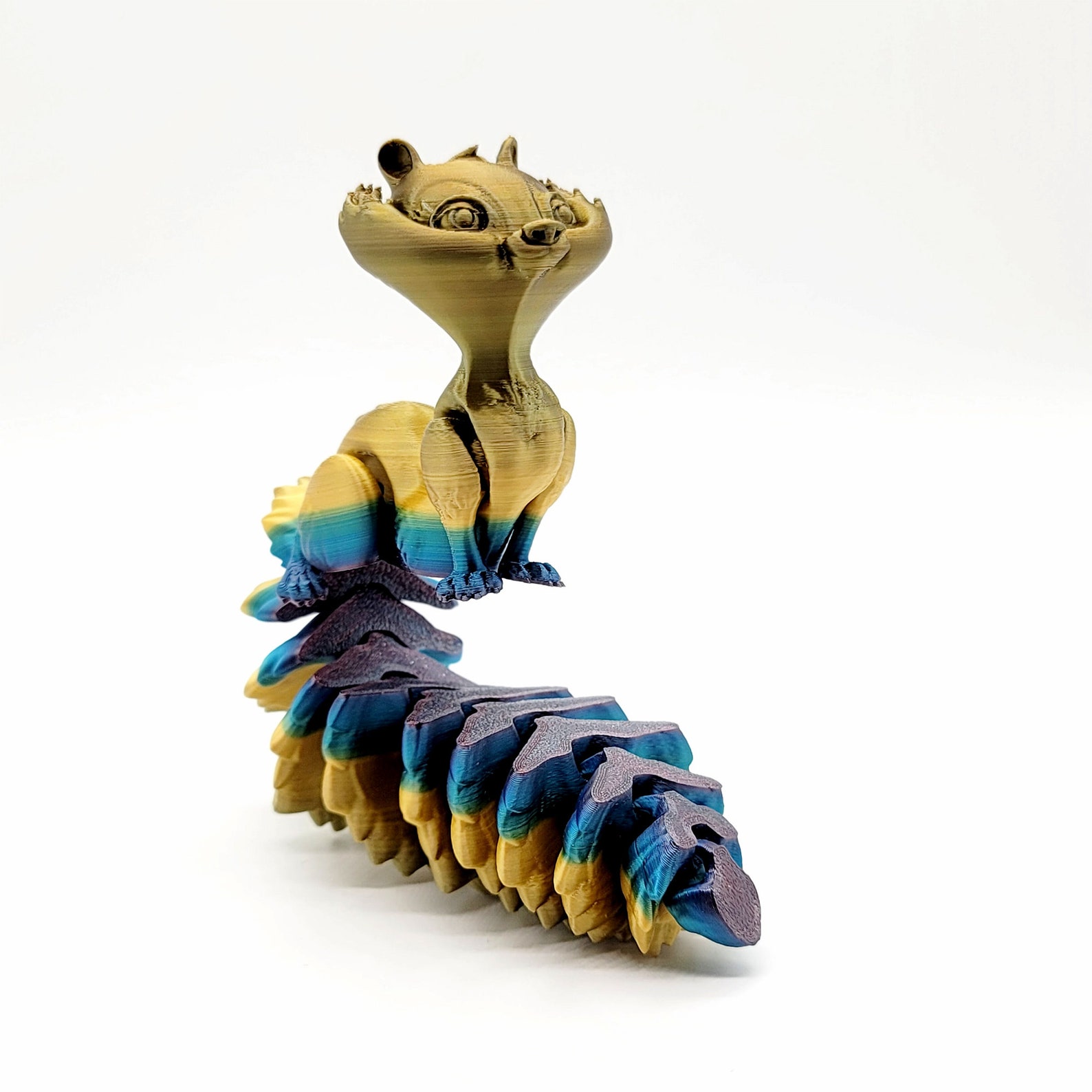 Articulated SQUIRREL Stress Relief Flexi Pet 3D Printed Fidget | Etsy