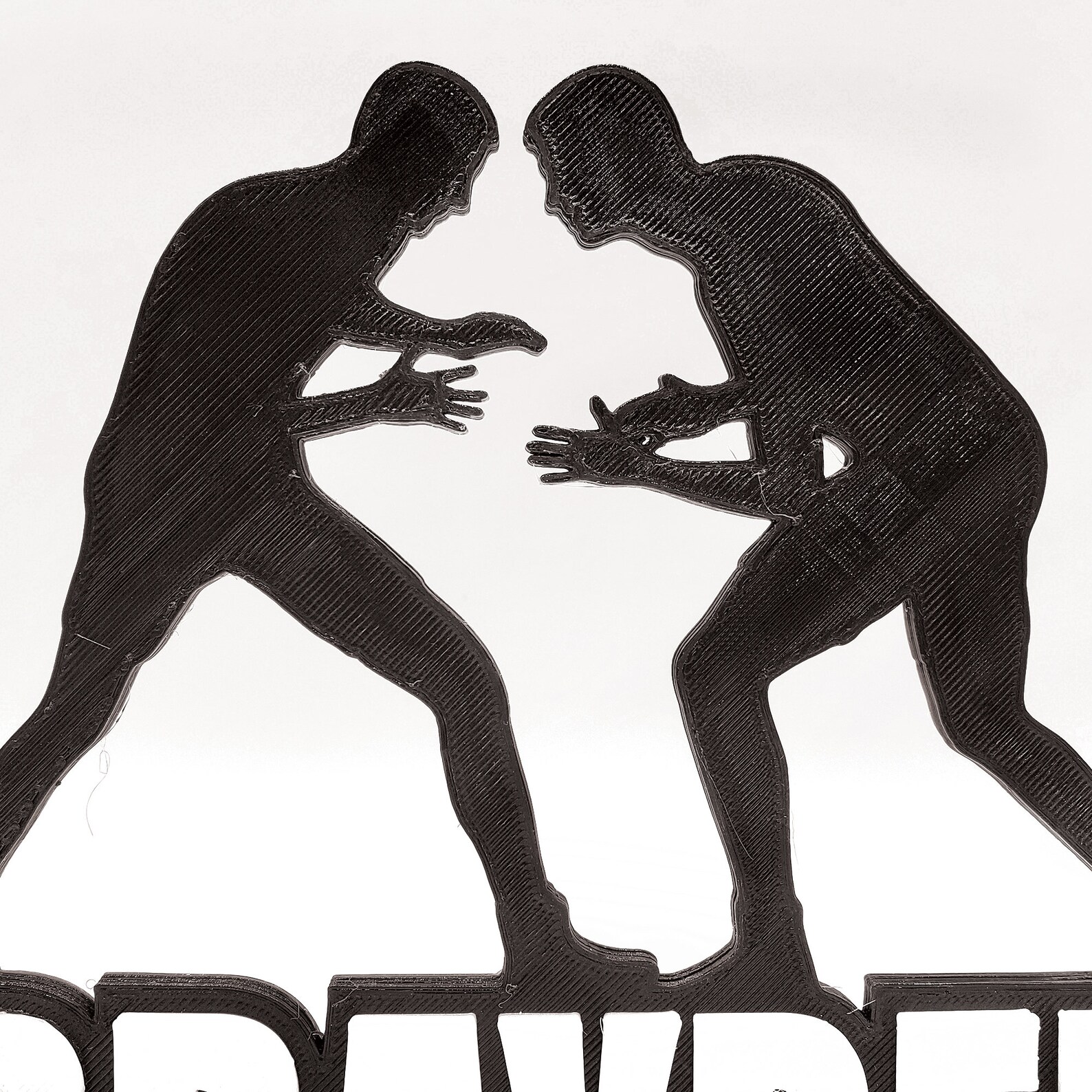 Personalized WRESTLING Cake Topper on Base With Name for Wrestling ...