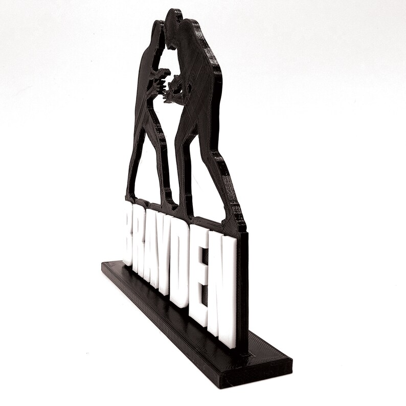 Personalized WRESTLING Cake Topper on Base With Name for | Etsy