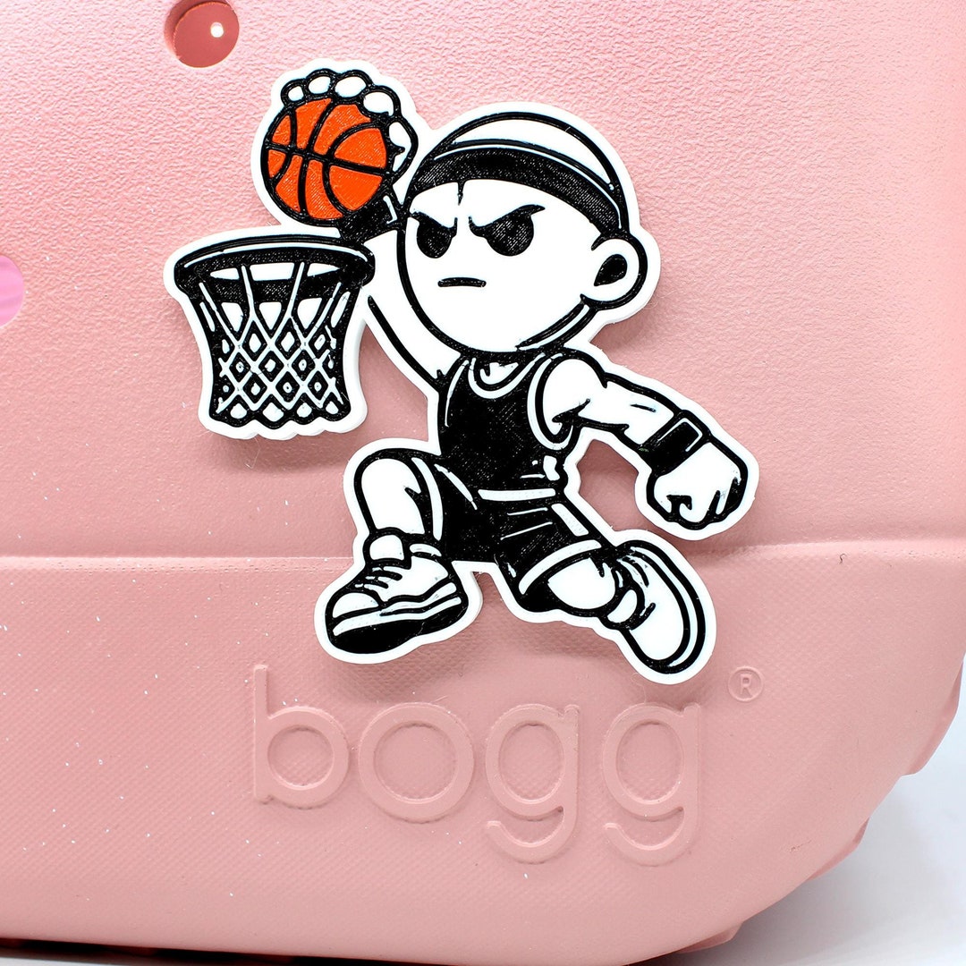 3D Printed Slam Dunk Basketball Bogg Bag Charm | Sports-themed Bogg Bag ...