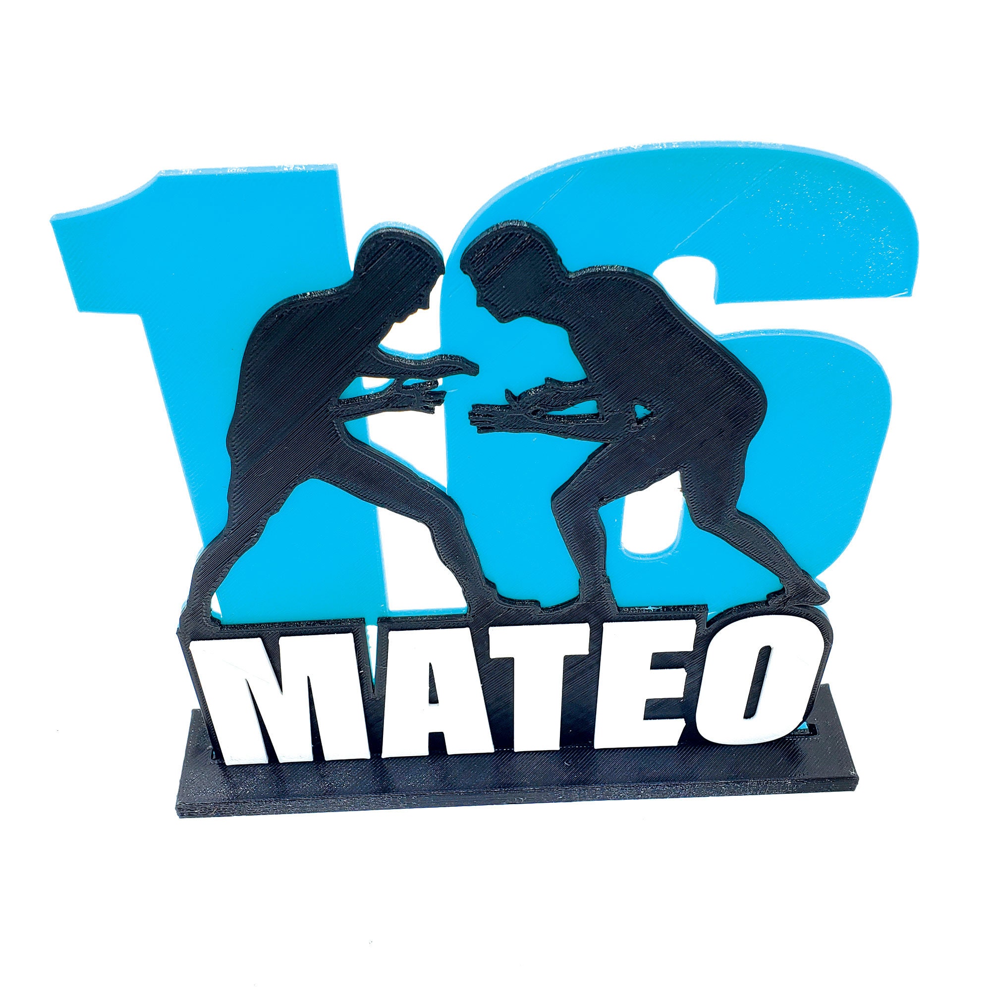 Personalized WRESTLING Cake Topper on Base With Name and Age - Etsy