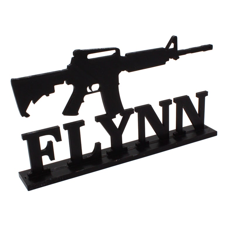 Personalized AR-15 GUN Birthday Cake Topper Keepsake on Base - Etsy
