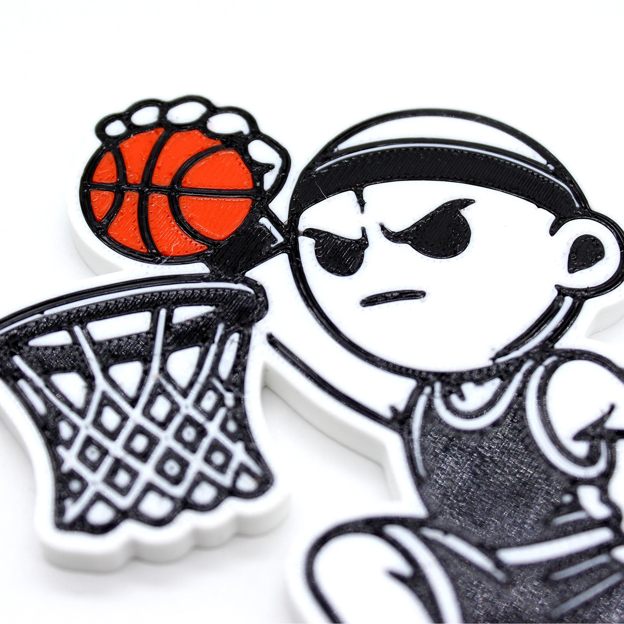 3D Printed Slam Dunk Basketball Bogg Bag Charm | Sports-themed Bogg Bag ...