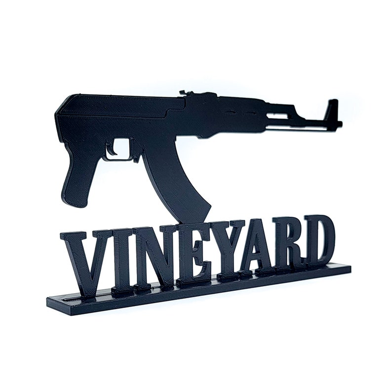Personalized AK-47 GUN Birthday Cake Topper Keepsake on Base - Etsy