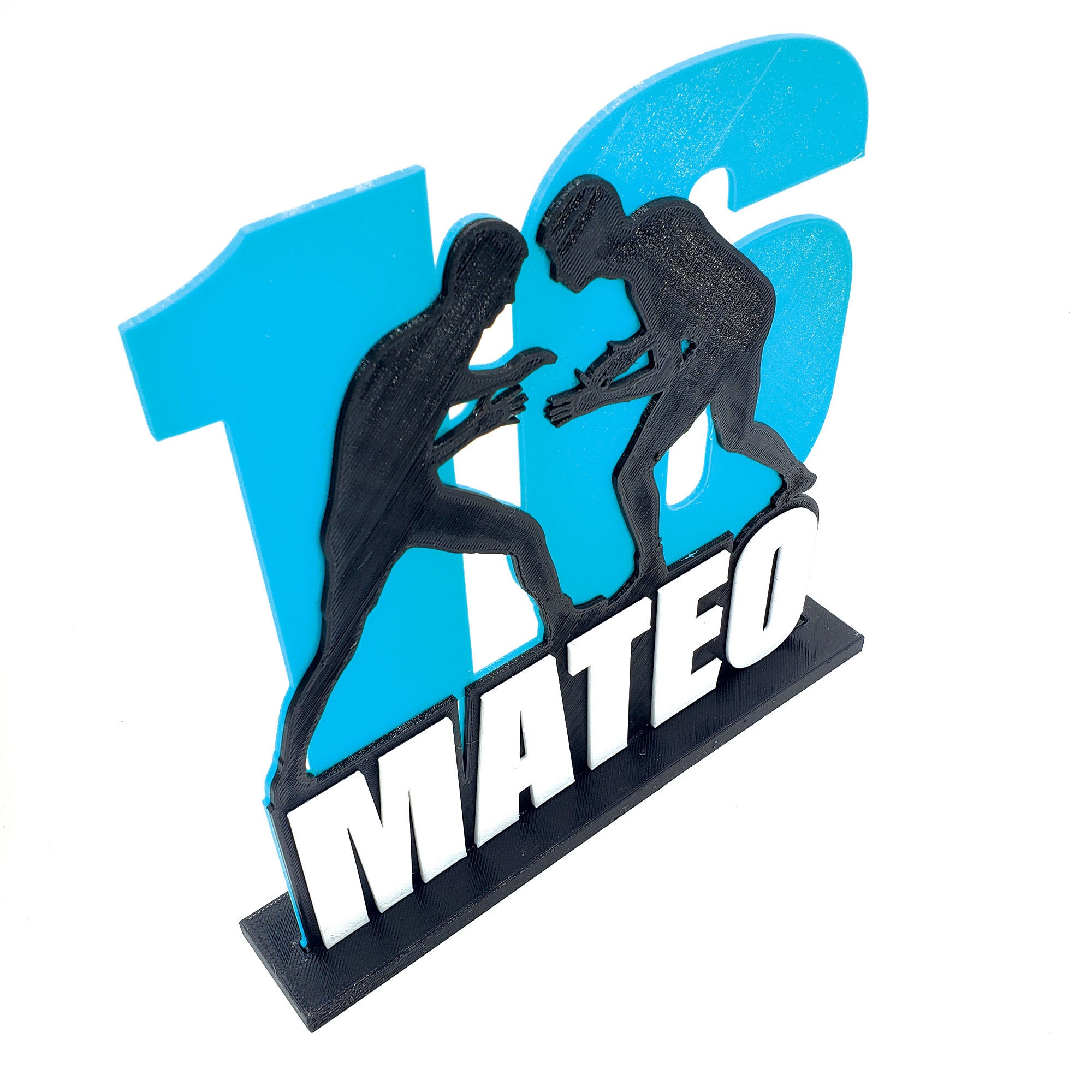 Personalized WRESTLING Cake Topper on Base With Name and Age - Etsy