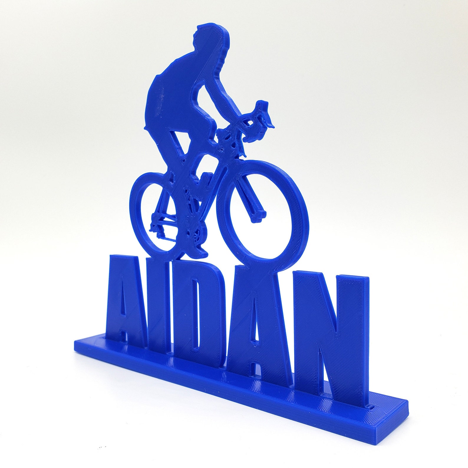 Cycling Cake Topper Road Cyclist Silhouette Personalized With Custom ...