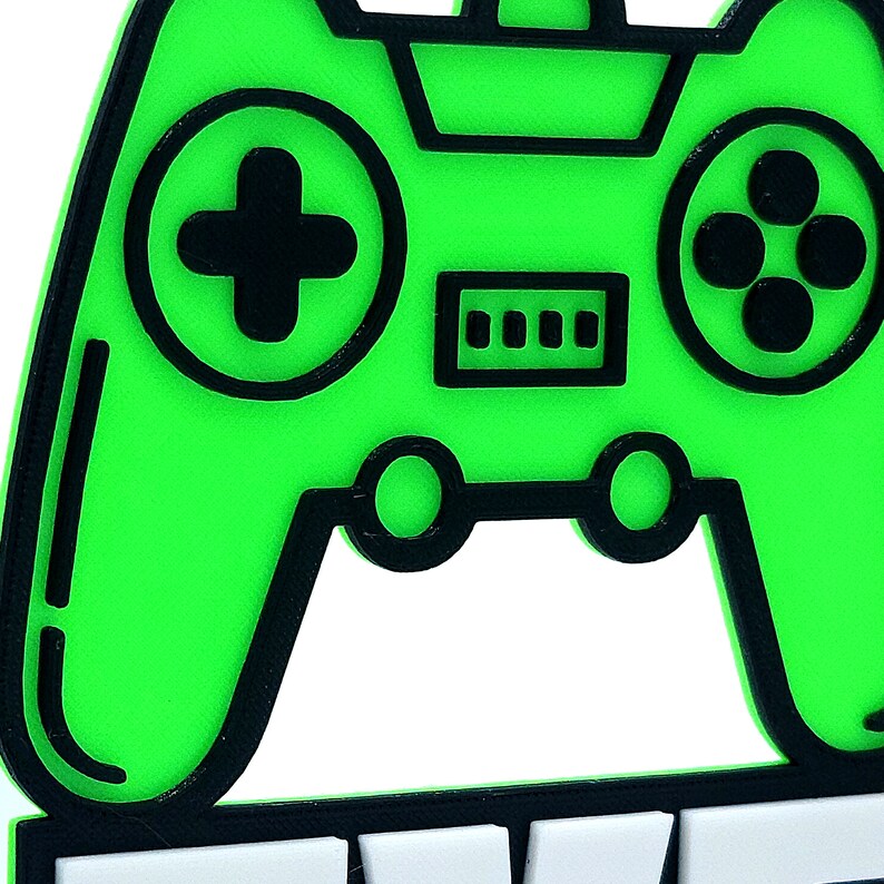 LEVEL UP Video Game Birthday Cake Topper on Base for Gamer - Etsy LEVEL UP Video Game Birthday Cake Topper on Base for Gamer - Etsy