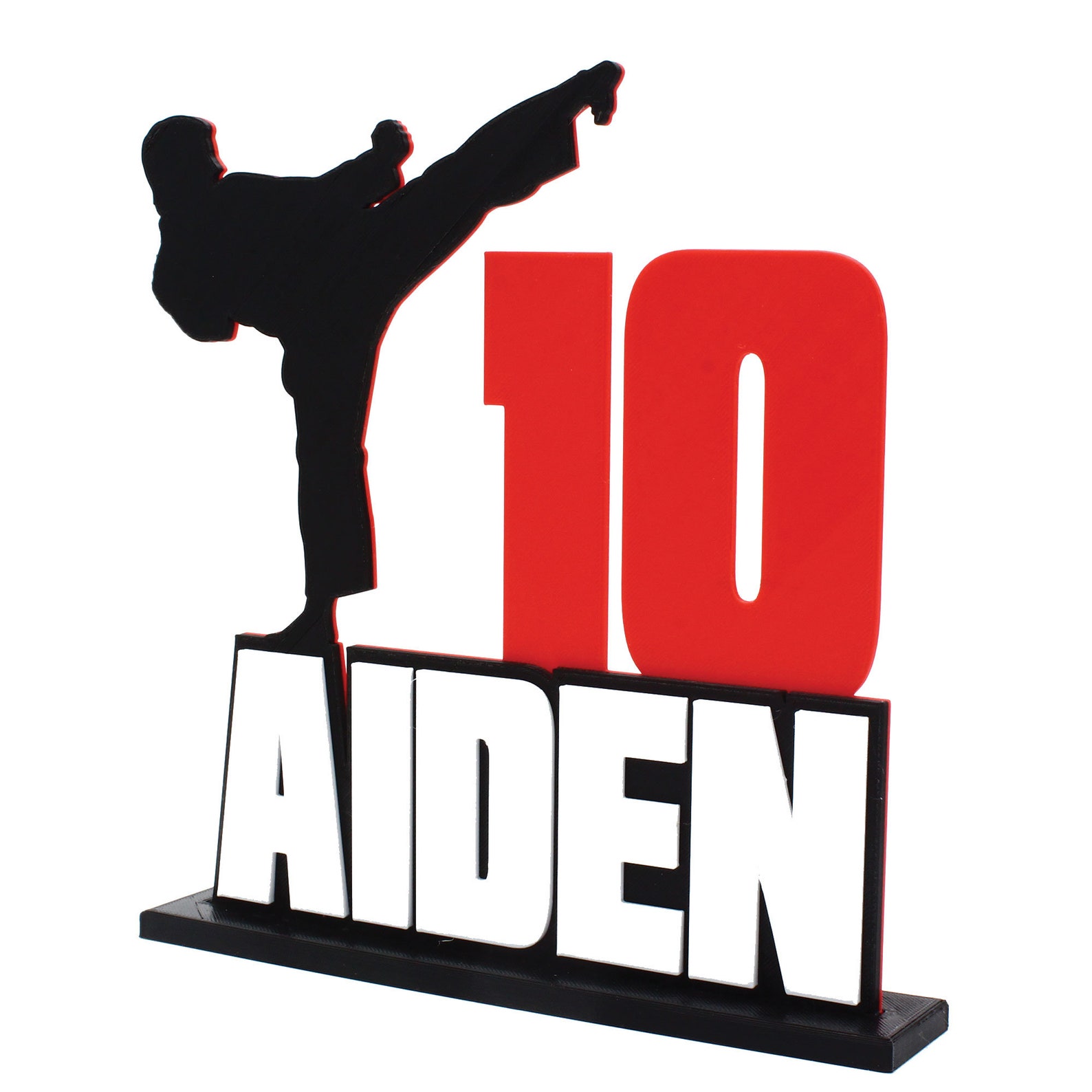 Personalized Martial Arts KARATE Cake Topper Keepsake on Base - Etsy