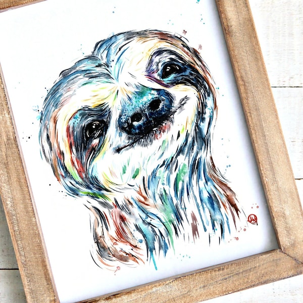 Sloth Painting - Etsy