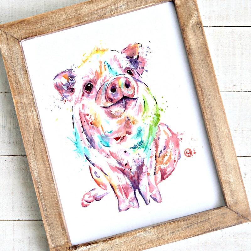 Pig Art - Etsy
