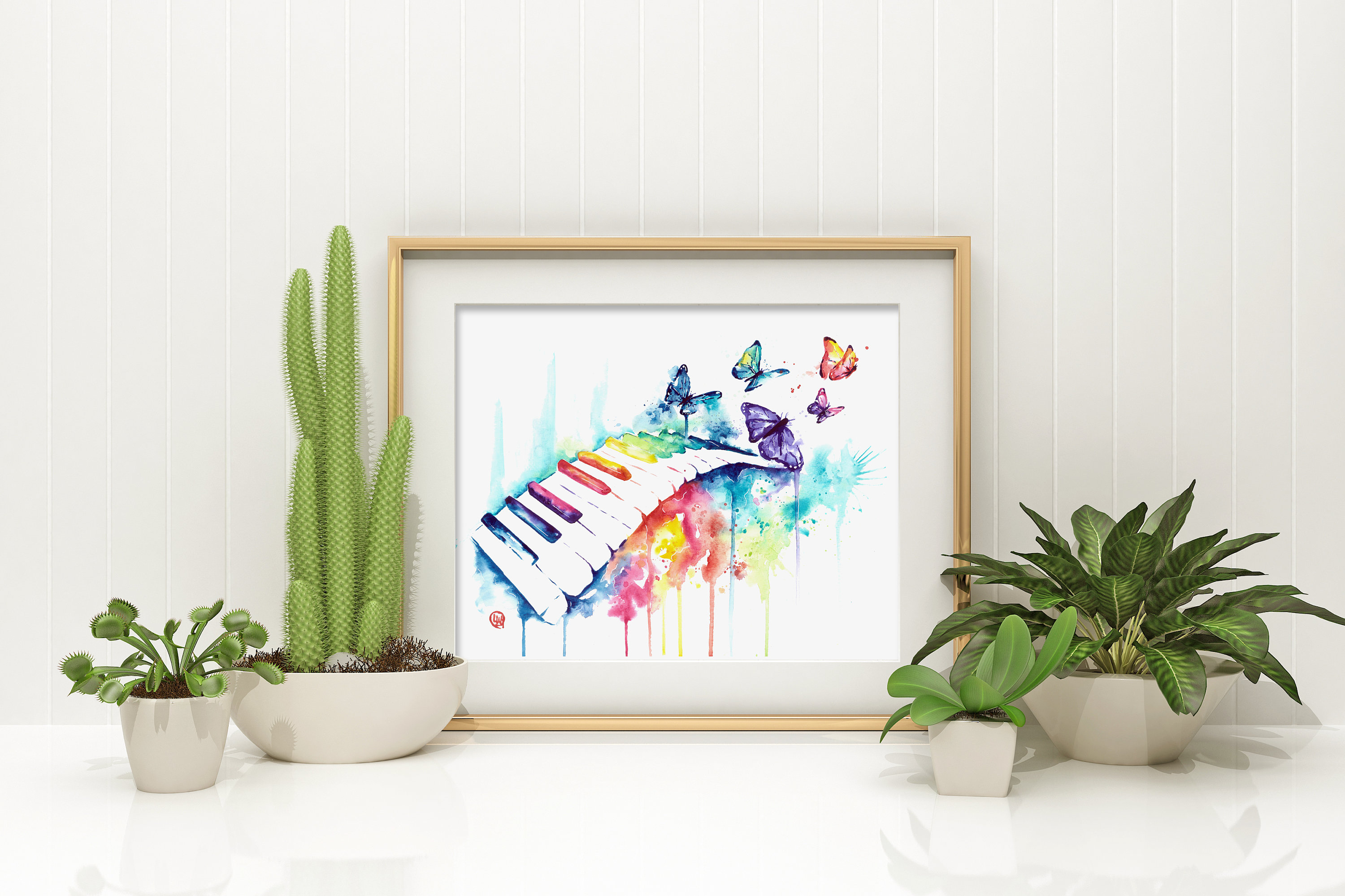 Piano Watercolor Painting Art Print Piano Teacher Gift - Etsy Canada