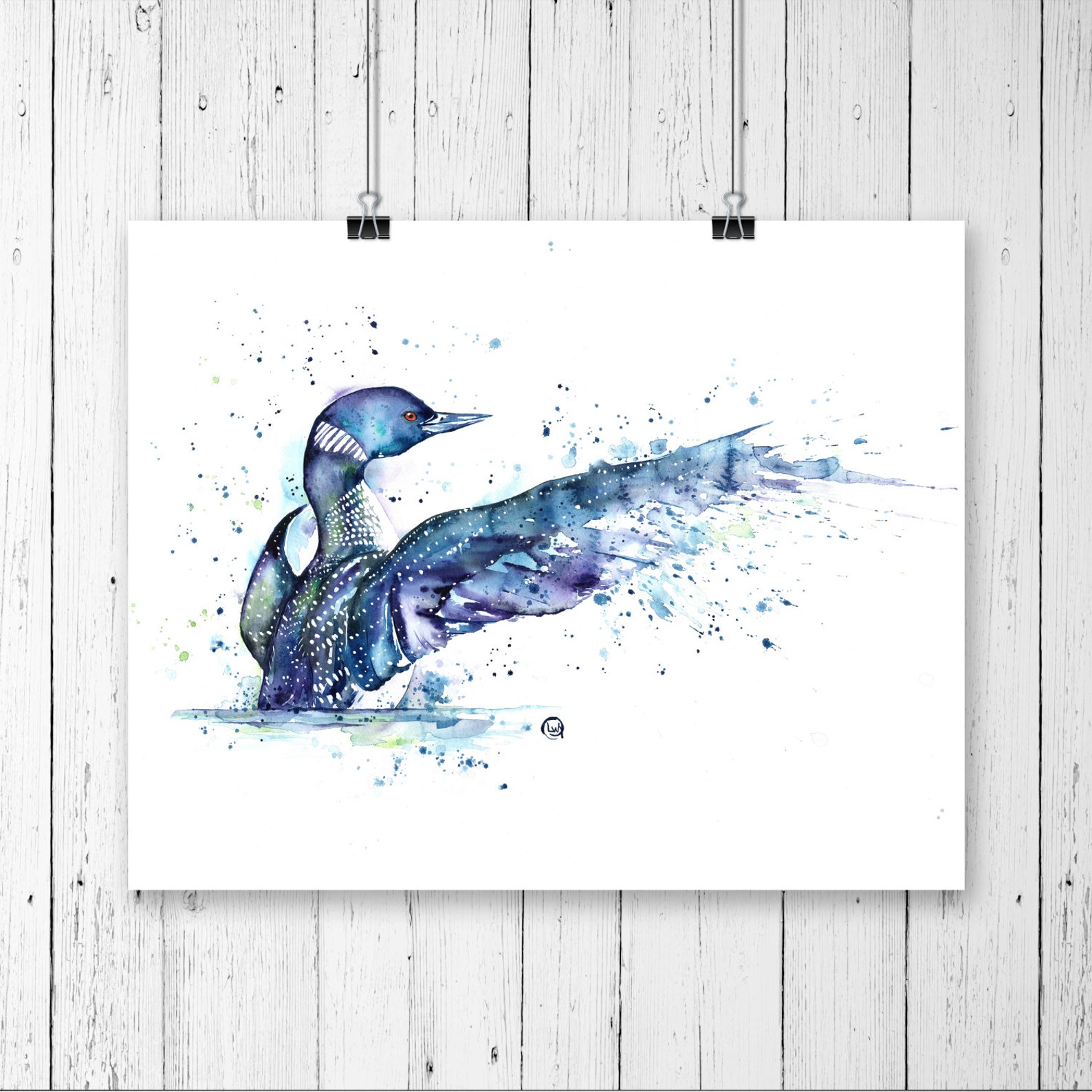 Loon Painting, Loon Print, Loon Art, Bird Painting, Loon Wall Art, Loon ...