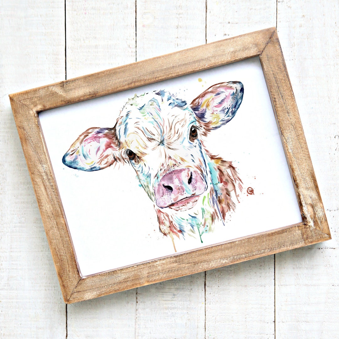 Cow Painting, Cow Gifts, Farm Animals, Cow Decor, Farmhouse Decor ...