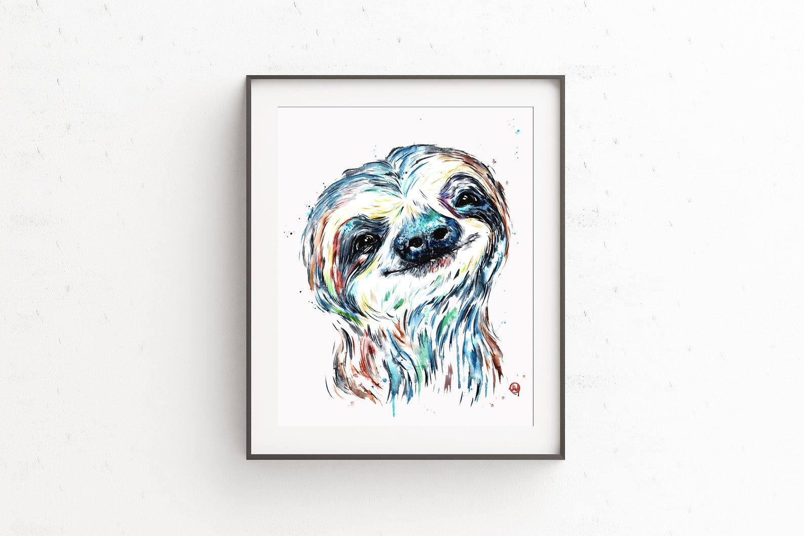 Sloth Art Print Sloth Gifts Sloth Nursery Sloth Home Decor - Etsy