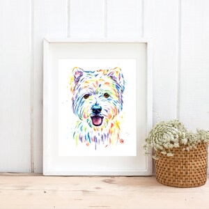 Westie Gifts, Westie Wall Art, Westie Painting, Dog Lover Gift, Dog ...