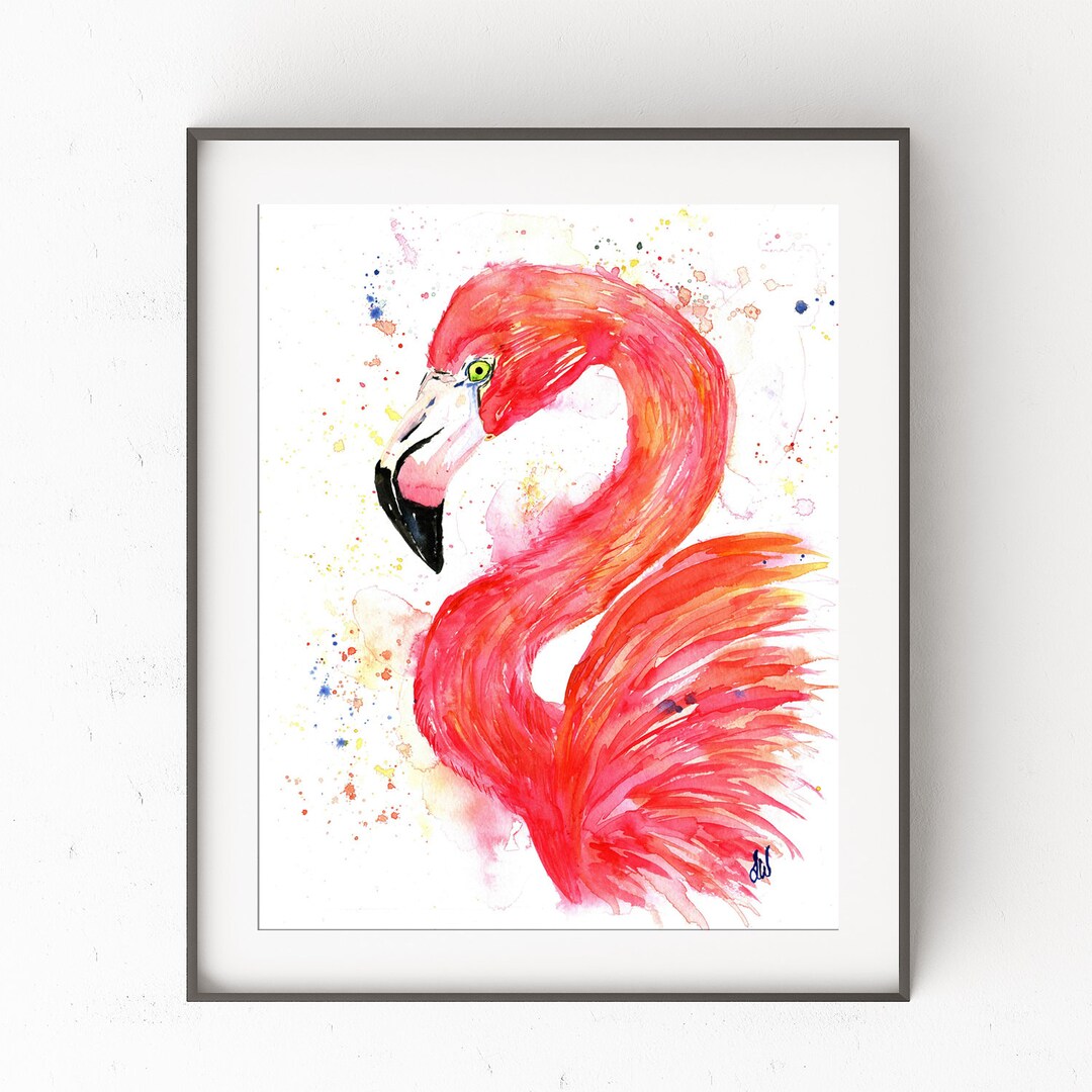 Flamingo Art Print, Flamingo Gifts, Flamingo Decor, Flamingo Picture ...