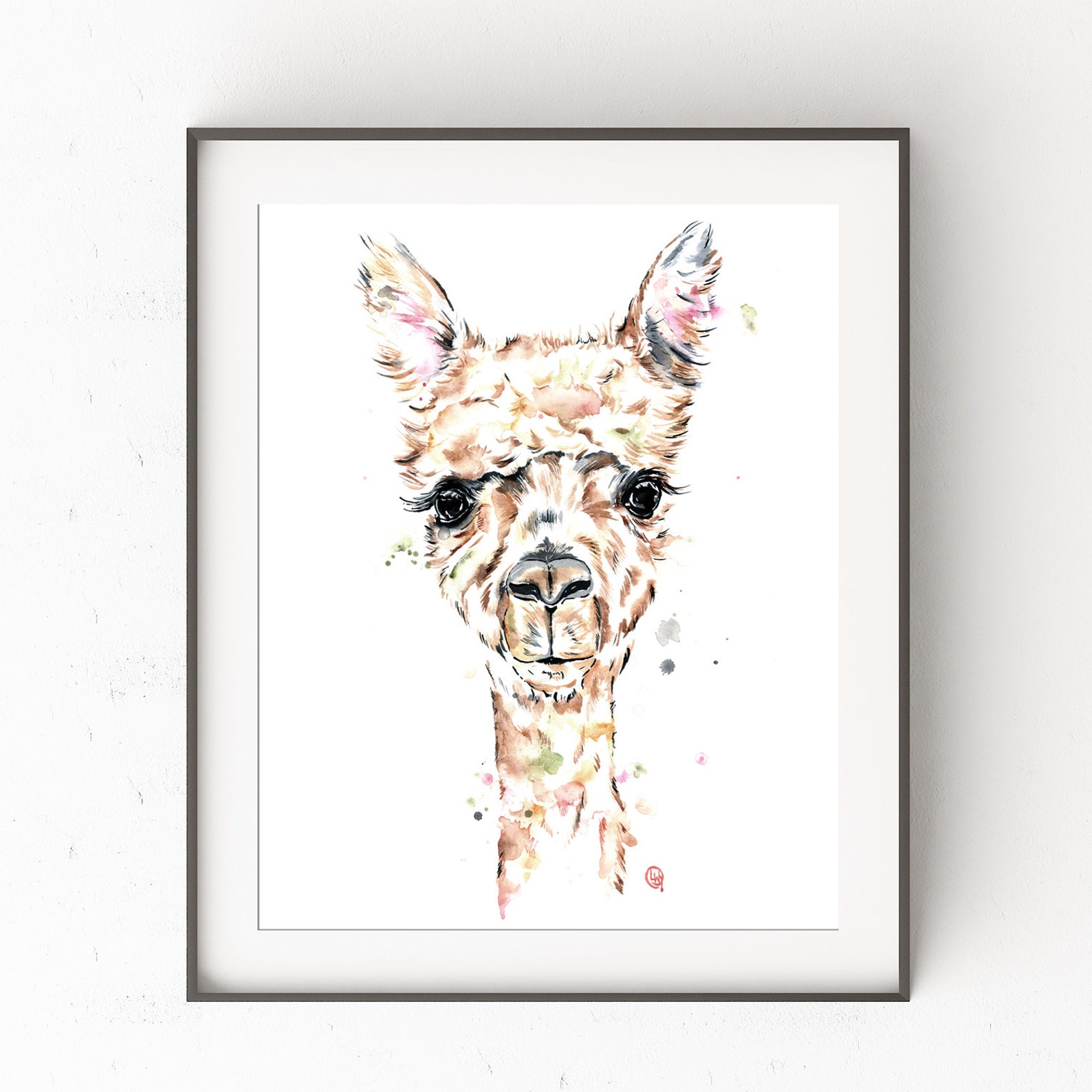 Llama Art Print Lama Llama Wall Art Nursery Wall Art Llama | Etsy