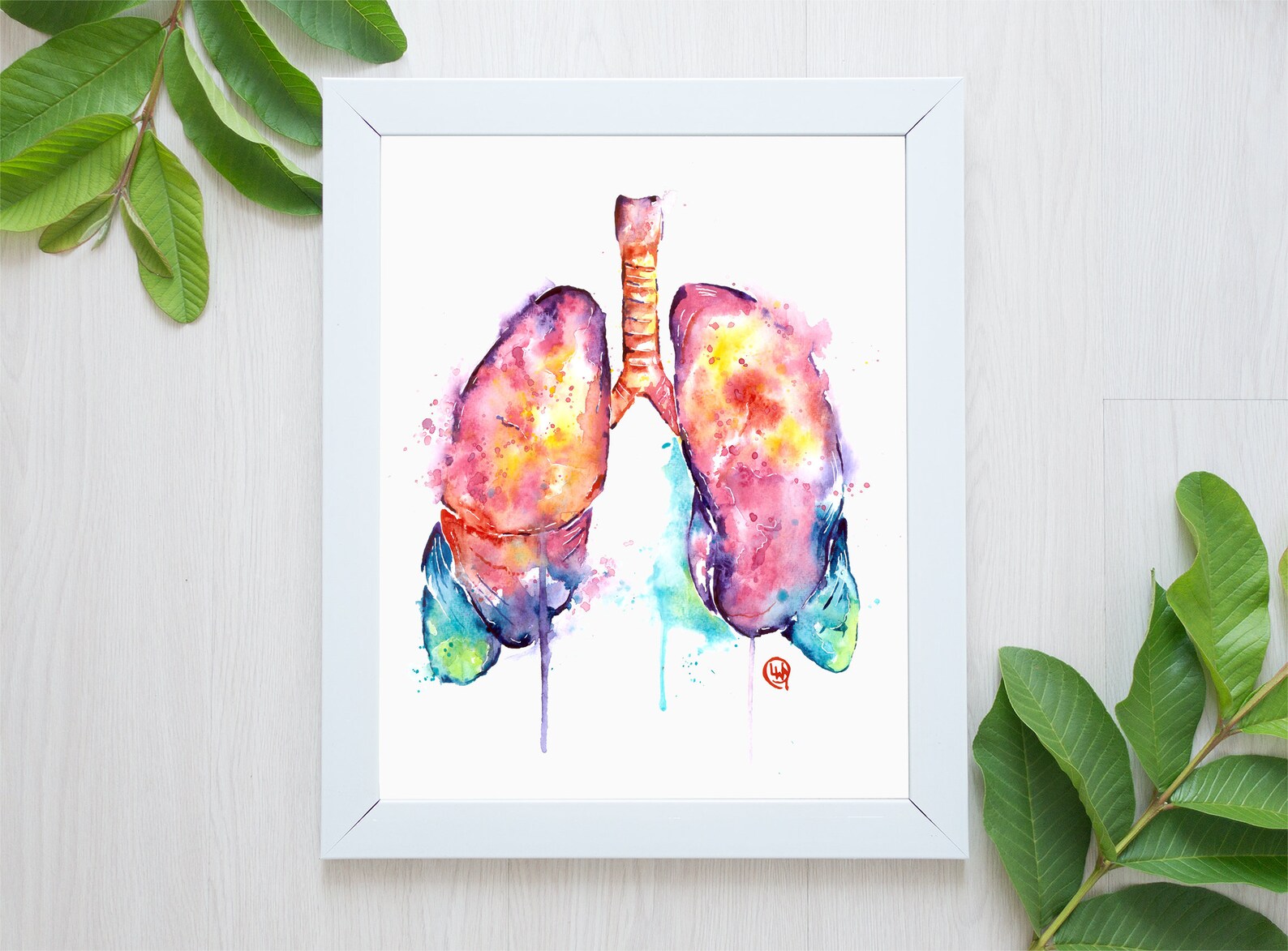 Lungs, Anatomy Print, Medical Art, Doctor Gift, Med Student Graduation ...