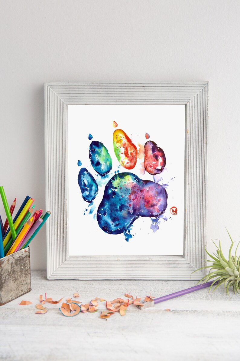 Custom Cat Paw Print, Personalized Paw Print, Cat Lover Gift, Pet ...