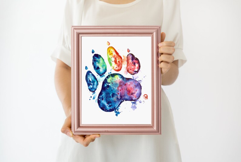 Custom Cat Paw Print, Personalized Paw Print, Cat Lover Gift, Pet ...