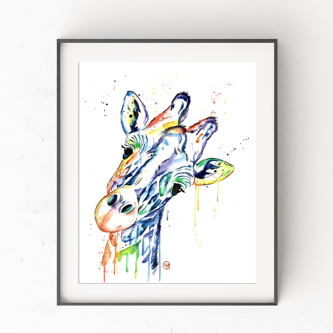 Giraffe Print, Giraffe Gift, Safari Nursery Decor, Jungle Nursery Decor ...