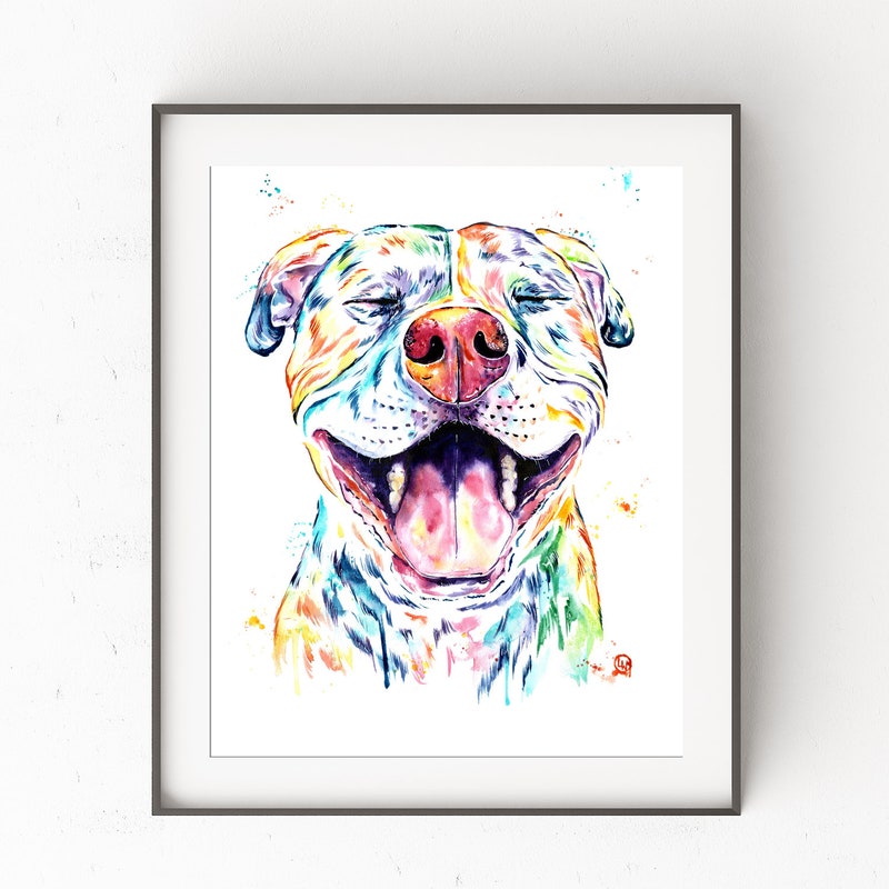 Pitbull Art - Etsy
