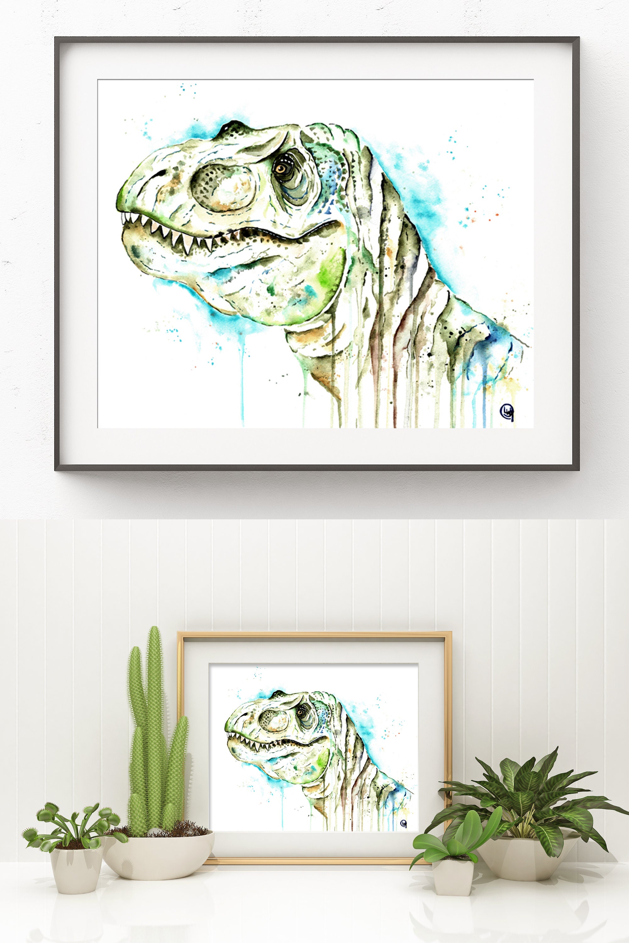 T Rex Tyrannosaurus Rex Dinosaur Art Dinosaur Nursery | Etsy